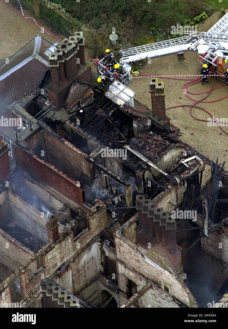Aerial fire MP Stock Photo - Alamy