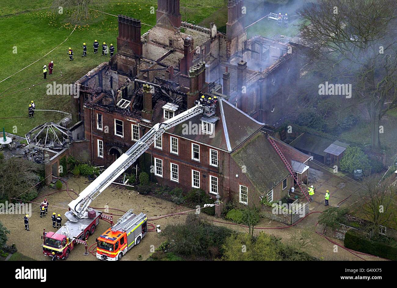 Aerial Fire MP Stock Photo - Alamy