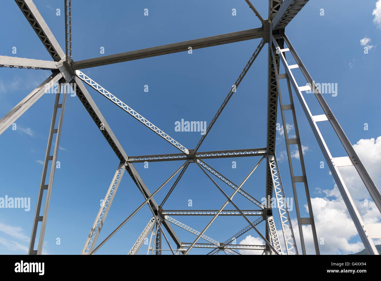 USA, Oregon, Pacific Crest Trail, A bridge in the wilderness on the ...