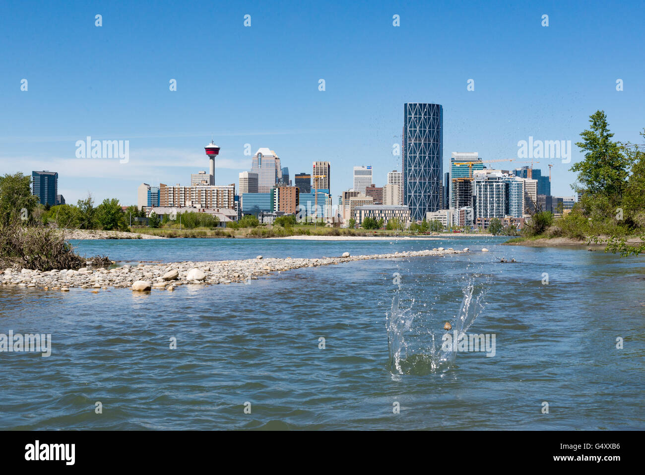Calgary skyline river hi-res stock photography and images - Alamy
