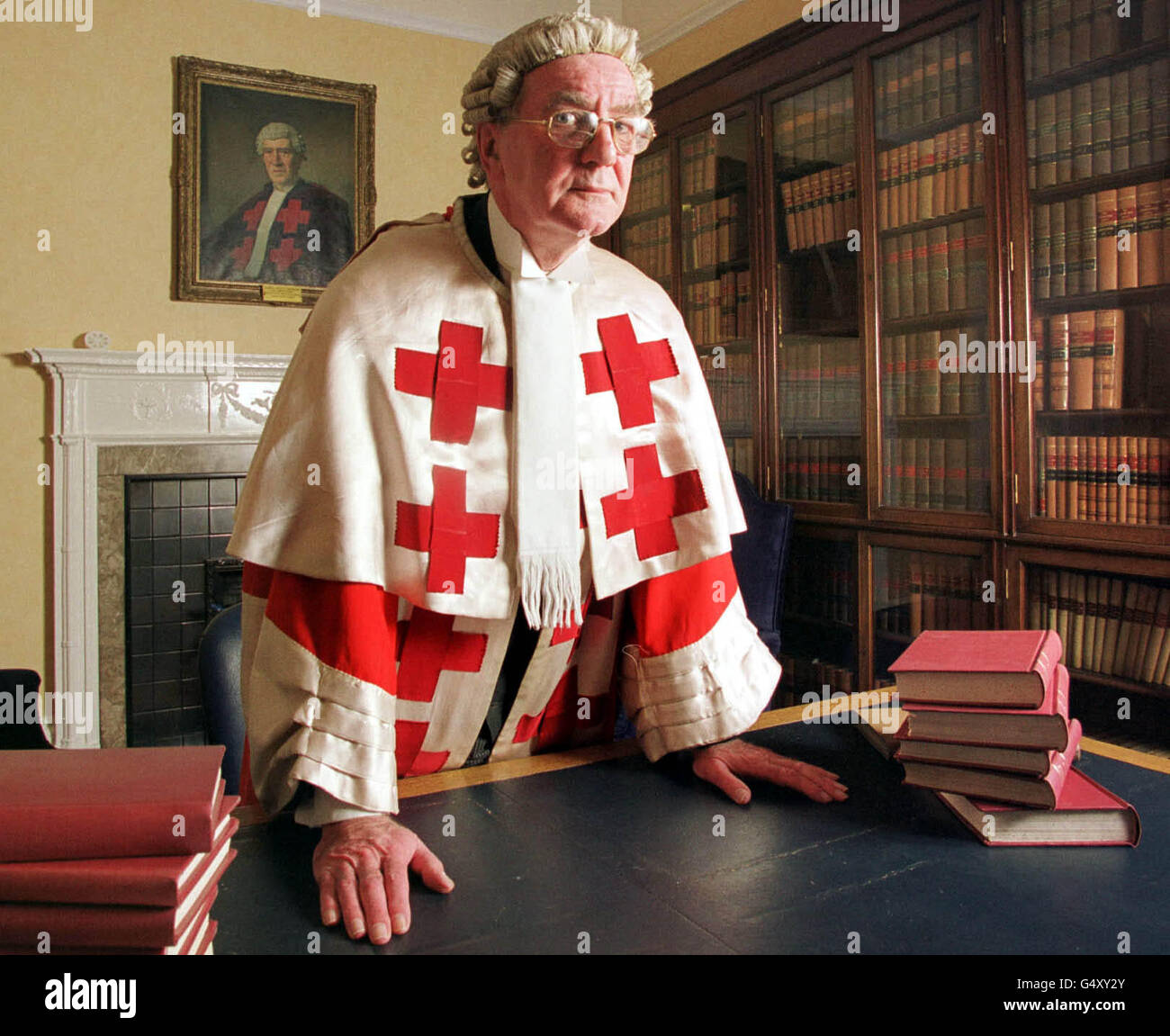 The Honourable Lord Sutherland, pictured in an office at the High Court ...