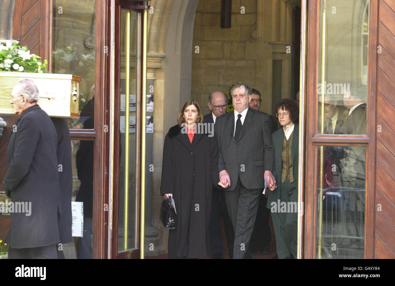 The family of andrew pennington leaving st matthews church hi-res stock ...