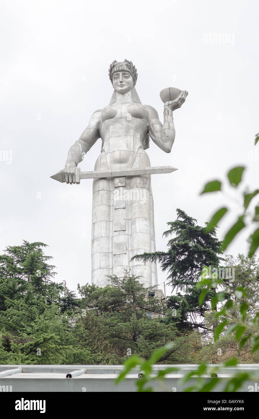 Georgia, Tbilisi, Motherland or Mother Georgia, Statue Stock Photo - Alamy