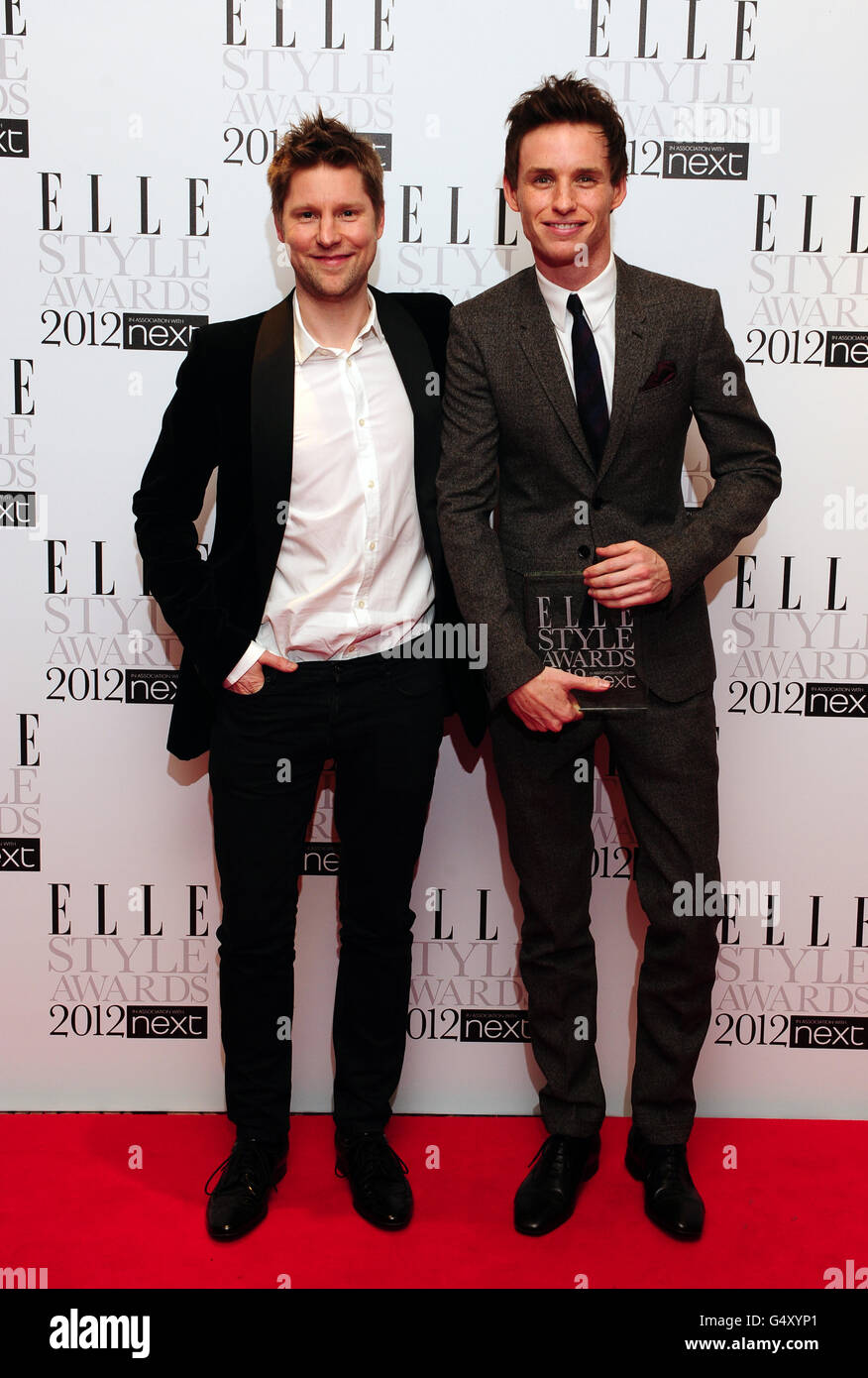 Eddie redmayne at elle style awards at the savoy hi-res stock ...