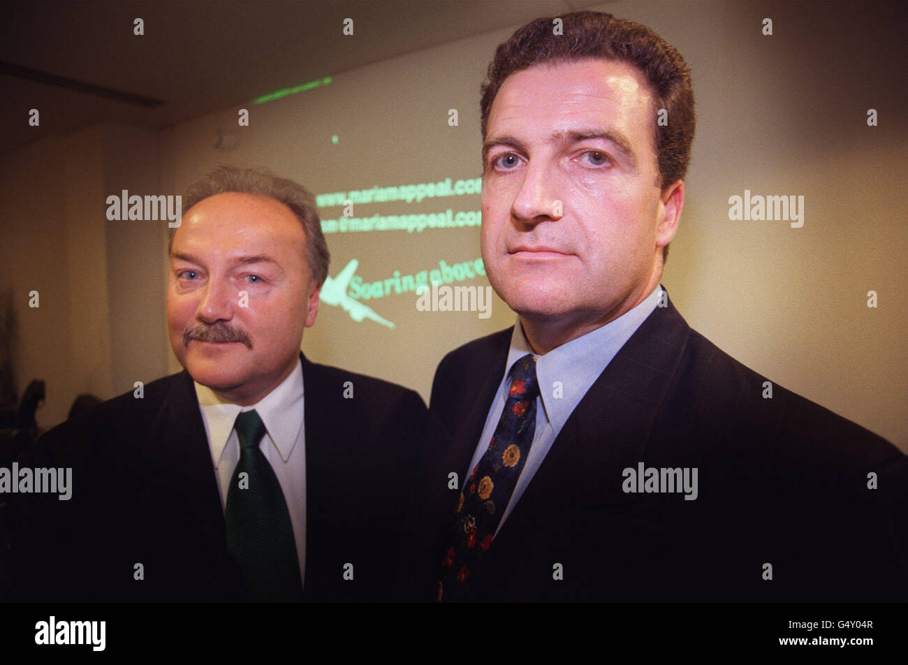 Labour MP George Galloway (L) and Gulf War veteran John Nicholl at a ...