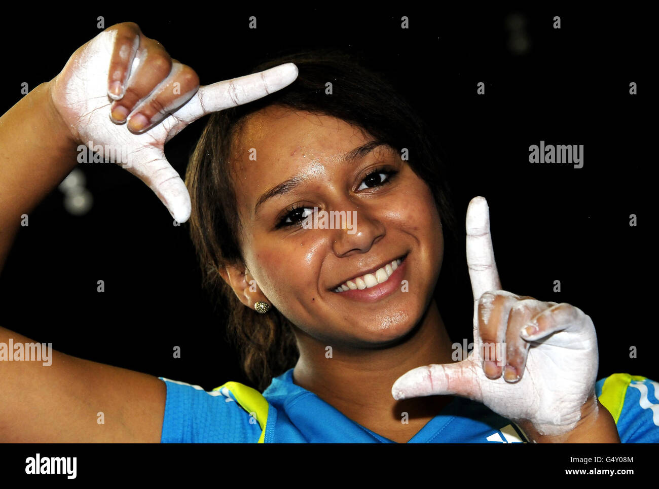 Weightlifter Zoe Smith during a photocall at the High Performance ...