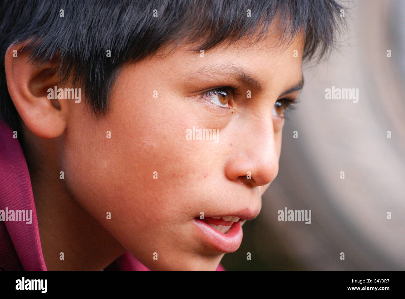 Peru, Urubamba, children's village Munaychay, Peruvian boy Stock Photo ...