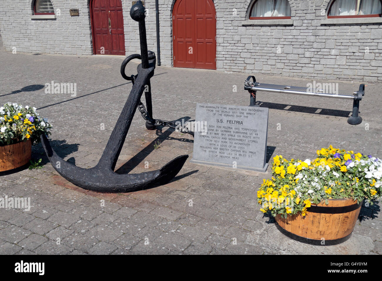 Anchor recoveded from the Cunard WWI wreck of SS Feltria in Dungarvan ...