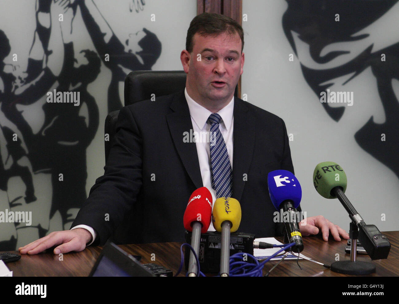 RBS 6 Nations Chief Executive John Feehan announces the postponed match ...