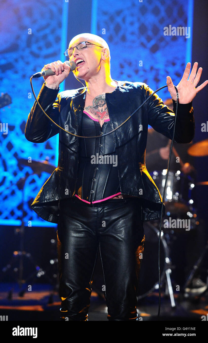 Sinead O'Connor performs during the filming of the Graham Norton show ...