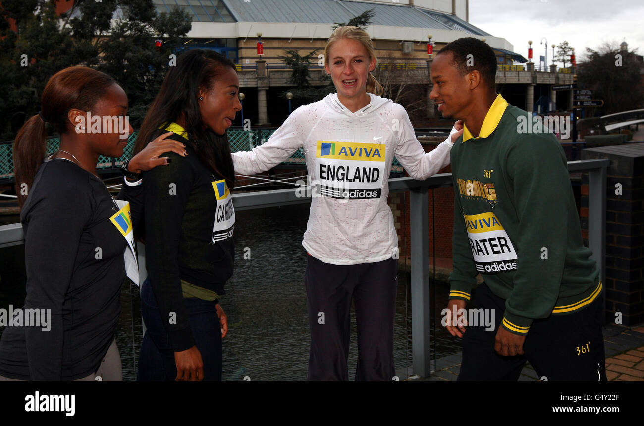 (Left to right) USA's Bianca Knight, Danielle Carruthers, England's ...