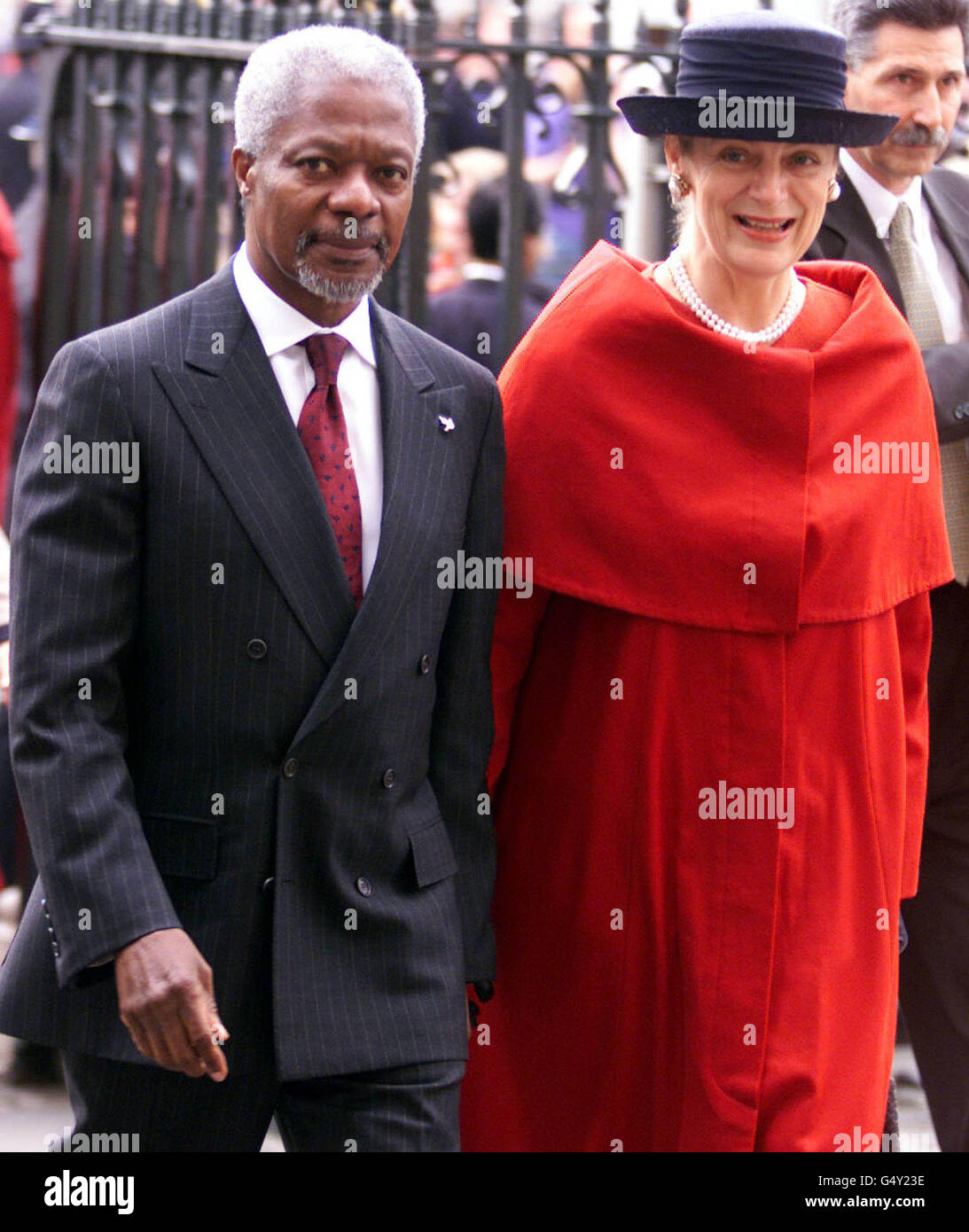 Un secretary general kofi annan wife hi-res stock photography and ...