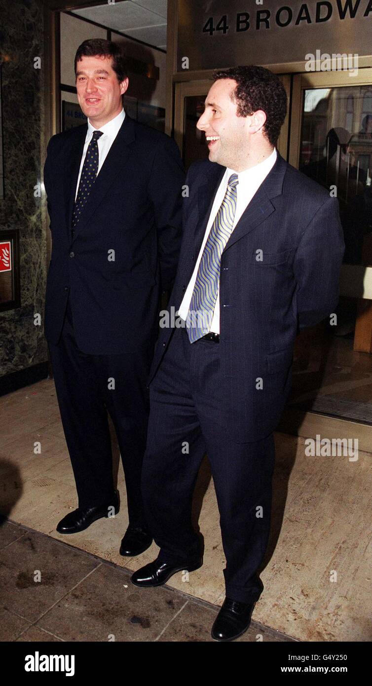 Sebastian Nokes (left) with his lawyer Julian Fidler, outside Stratford ...