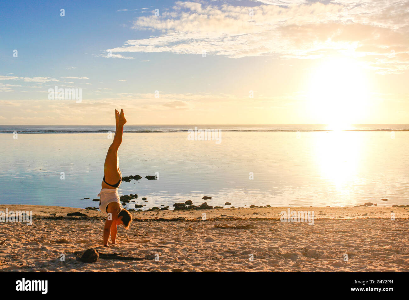 Cook Islands, Rarotonga, West Coast, Sunset Stock Photo - Alamy