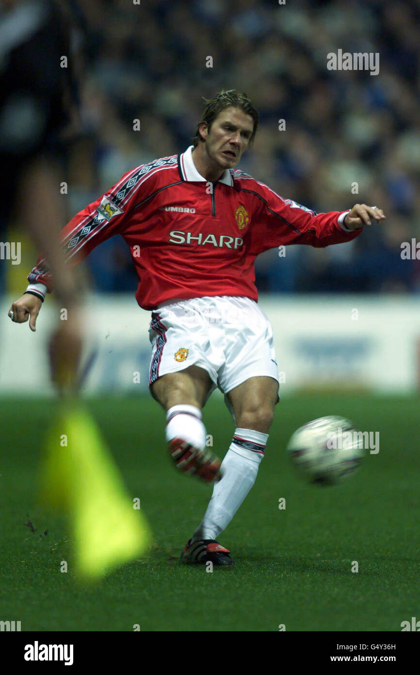 Football action kicking david beckham hi-res stock photography and ...