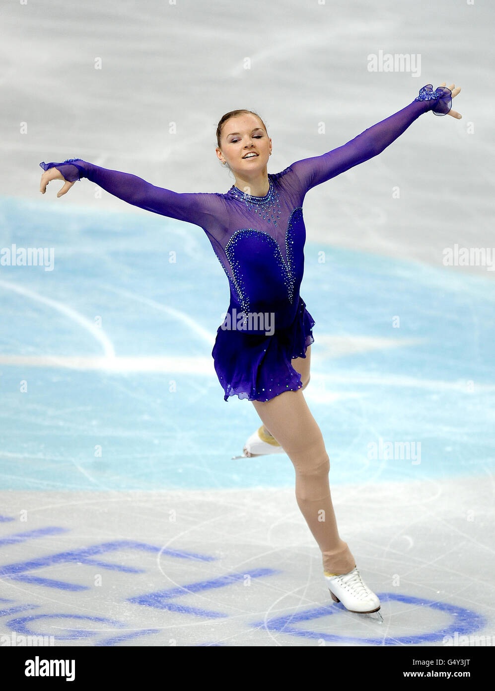The Ukraine's Natalia Popova in action in the Ladies Preliminary Round ...