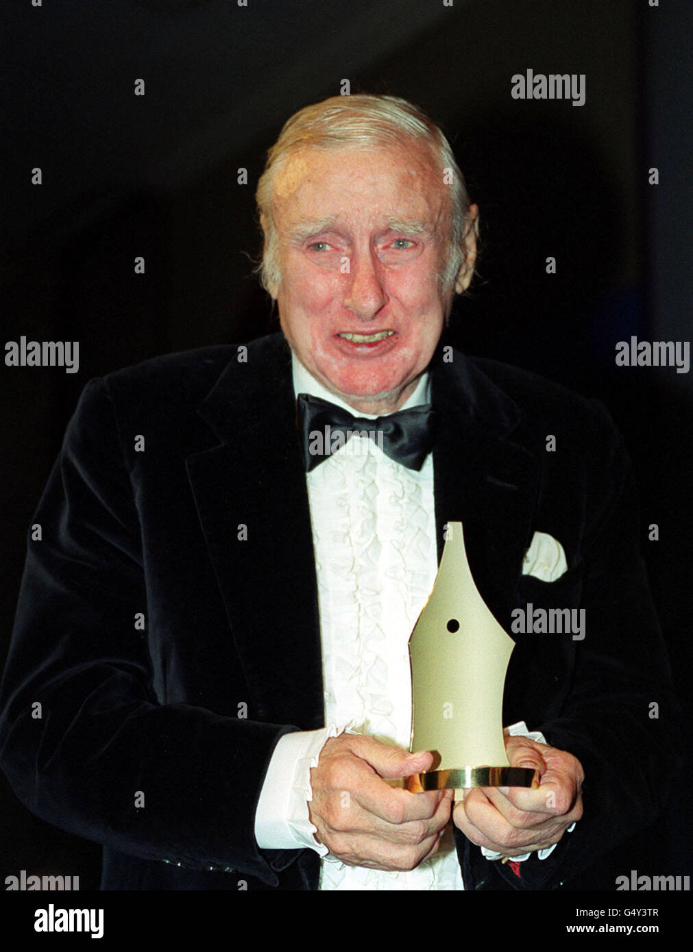 Comedy veteran Spike Milligan with his Lifetime Achievement Award at ...