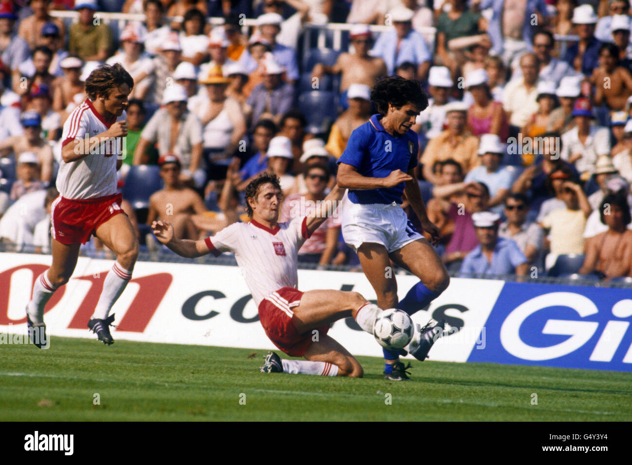Soccer - FIFA World Cup Spain 82 - Semi Final - Poland v Italy - Camp ...