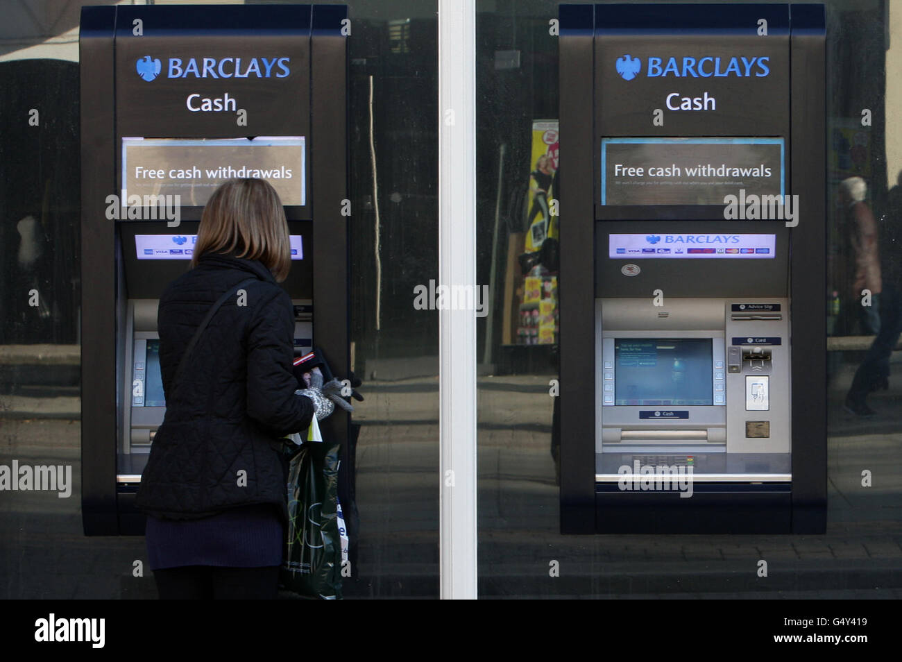 General view of Barclays bank on St Ann's Square in Manchester city ...