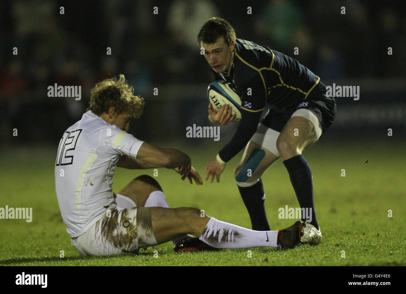 Rugby Union - Scotland A v England Saxons - Netherdale. Scotland A's ...