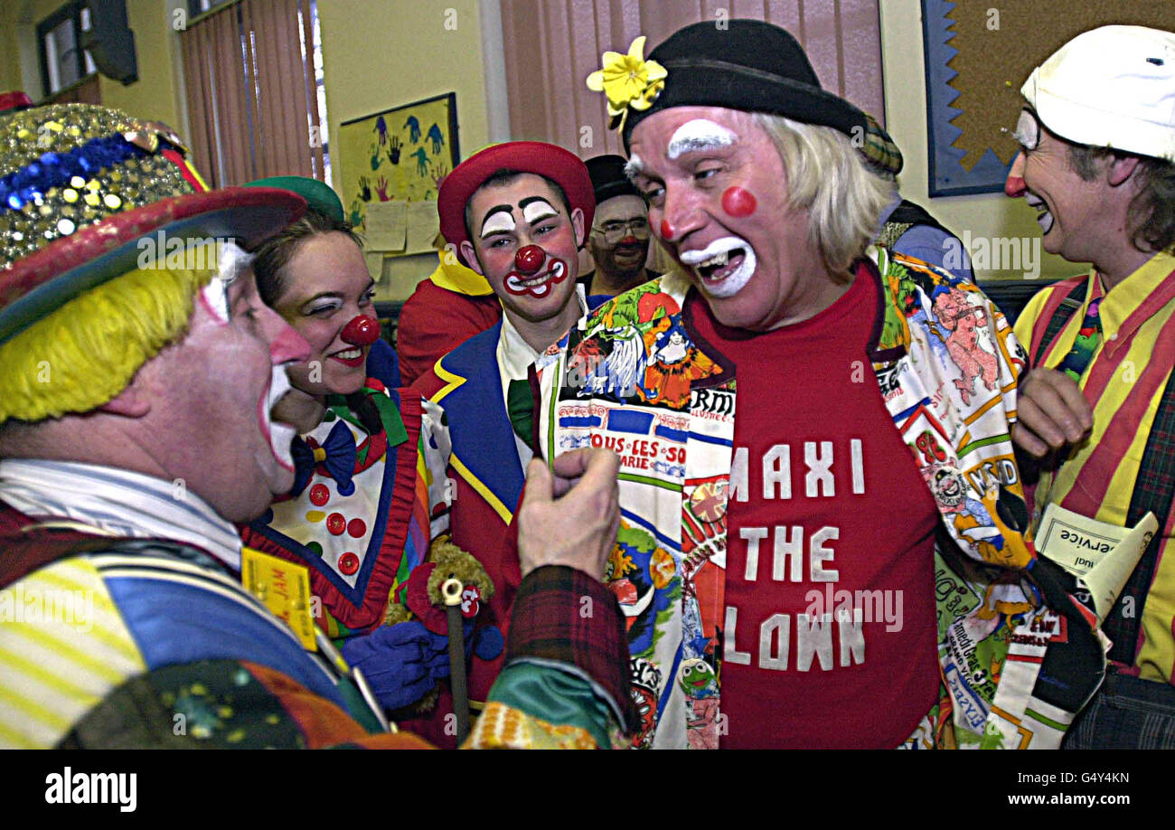 Clowns Grimaldi Church Service Stock Photo - Alamy