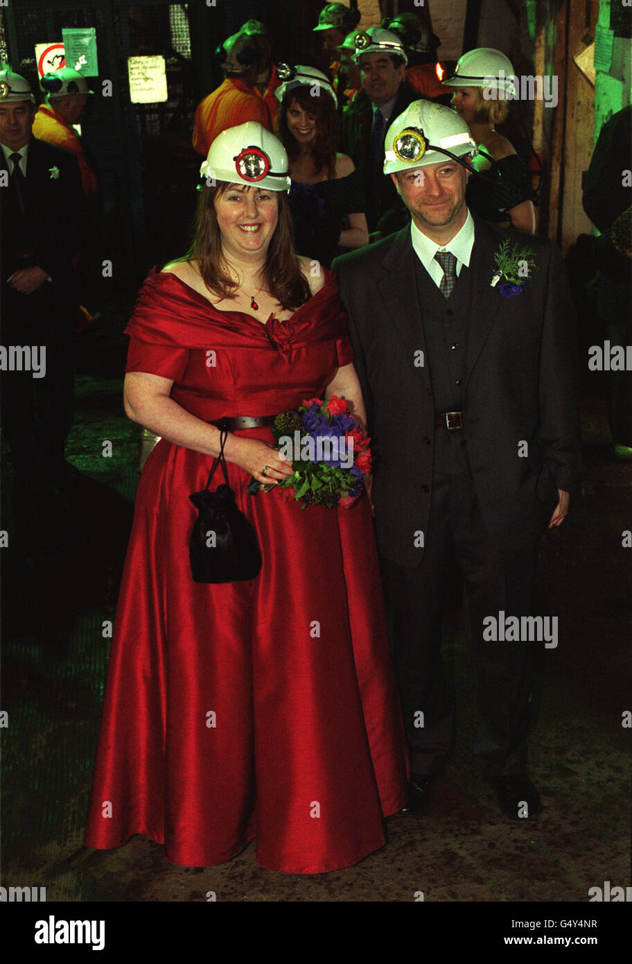After their marriage at the big pit mining museum hi-res stock ...
