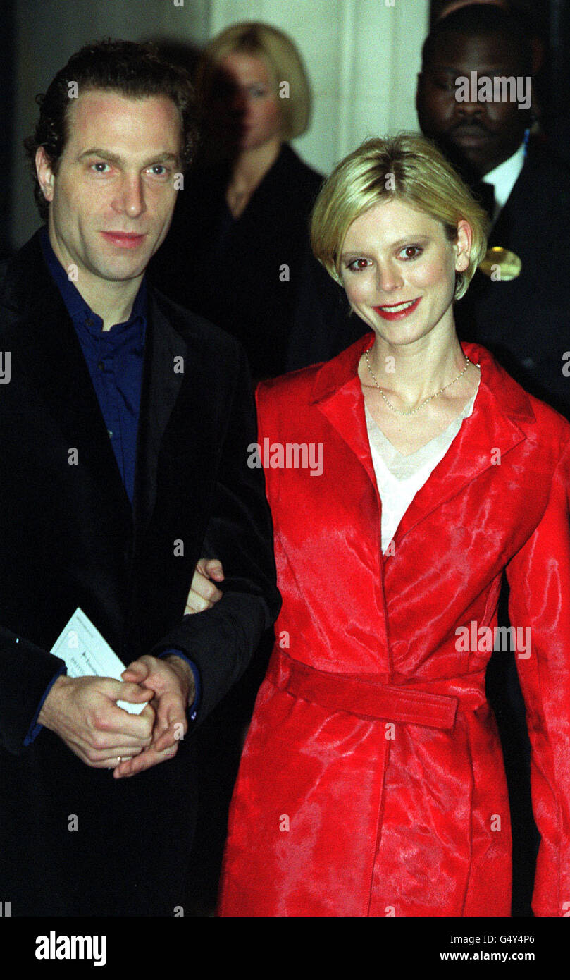 Emilia Fox and sculptor/designer Toby Mott arriving at the Evening ...