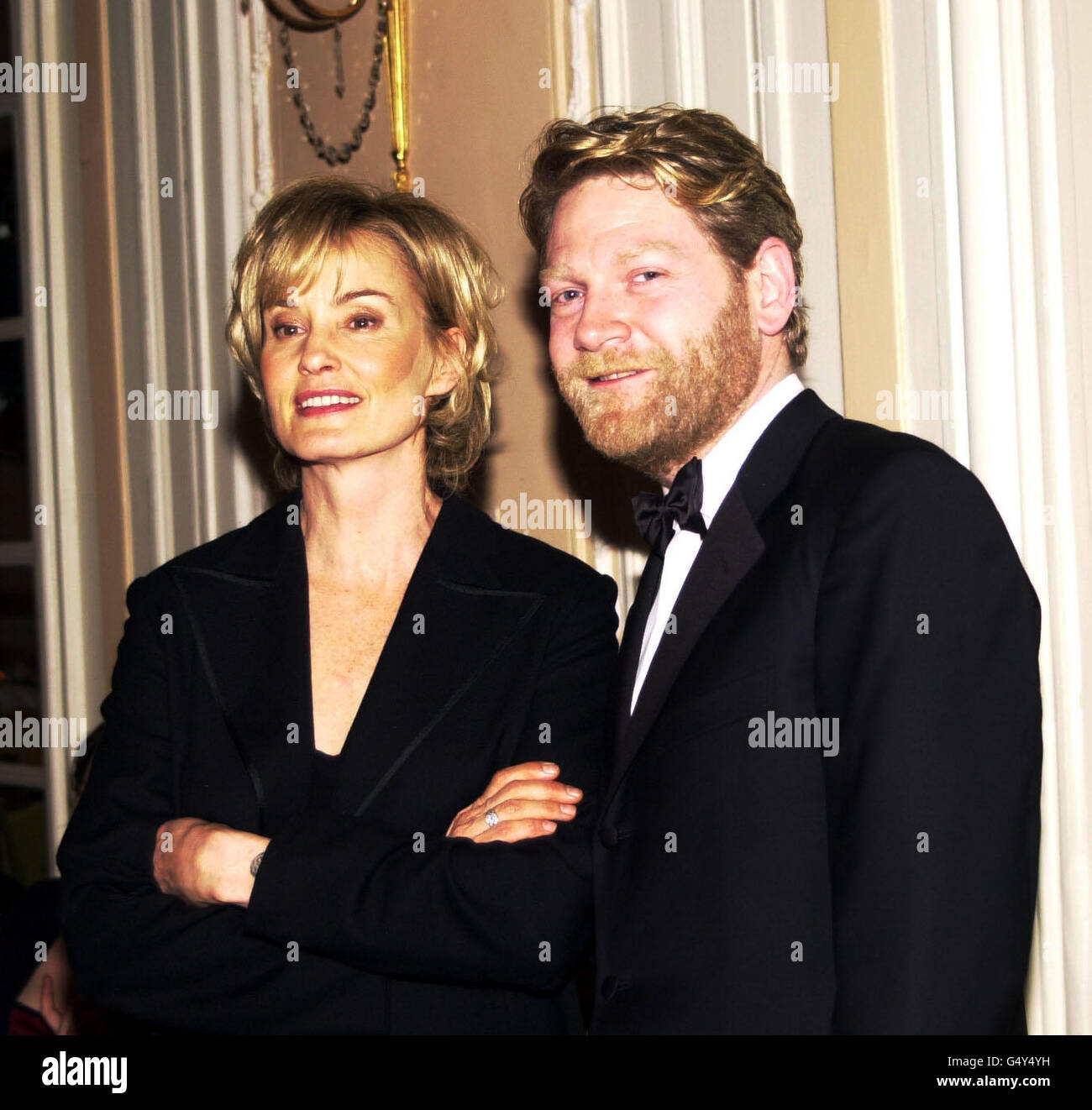 Actor and film director Kenneth Branagh and American actress Jessica ...