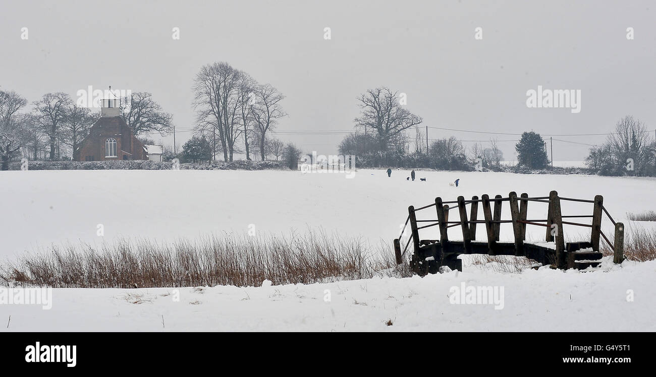 Winter weather Feb 5 Stock Photo - Alamy