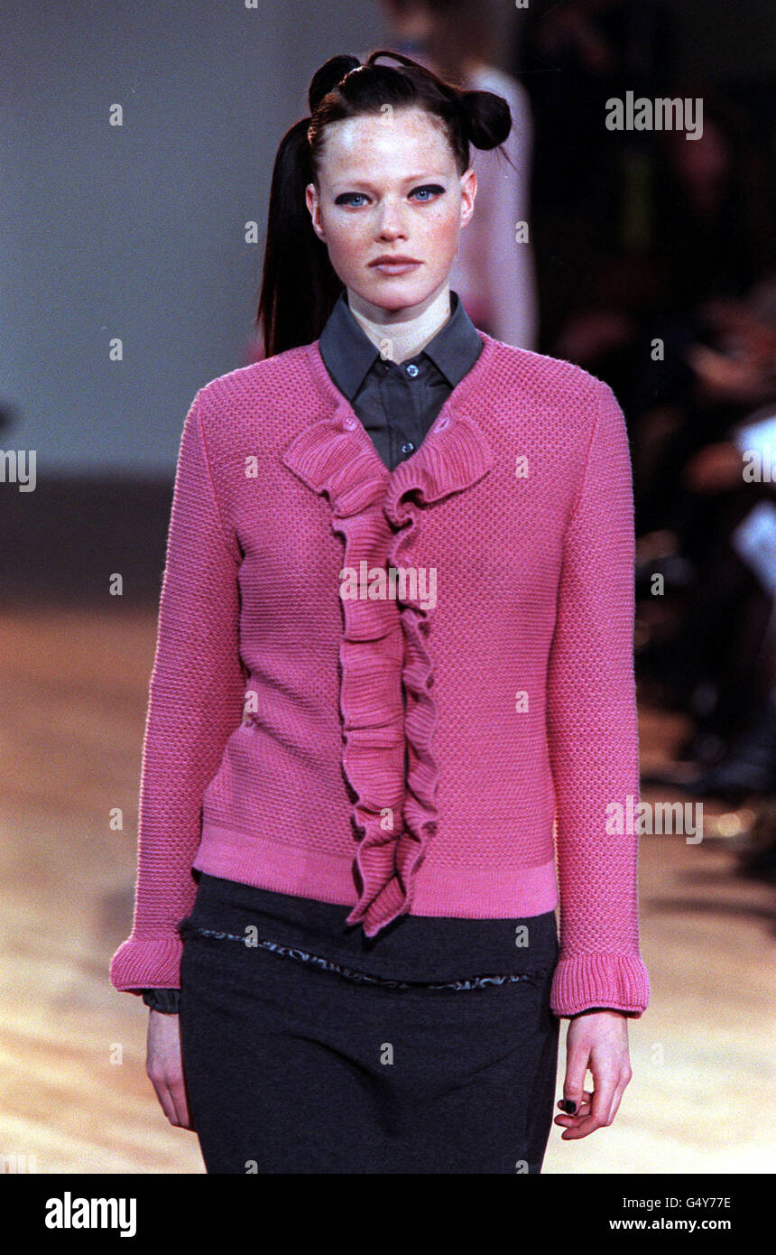 A model wears an outfit from designer Joe Casely-Hayford Autumn/Winter ...