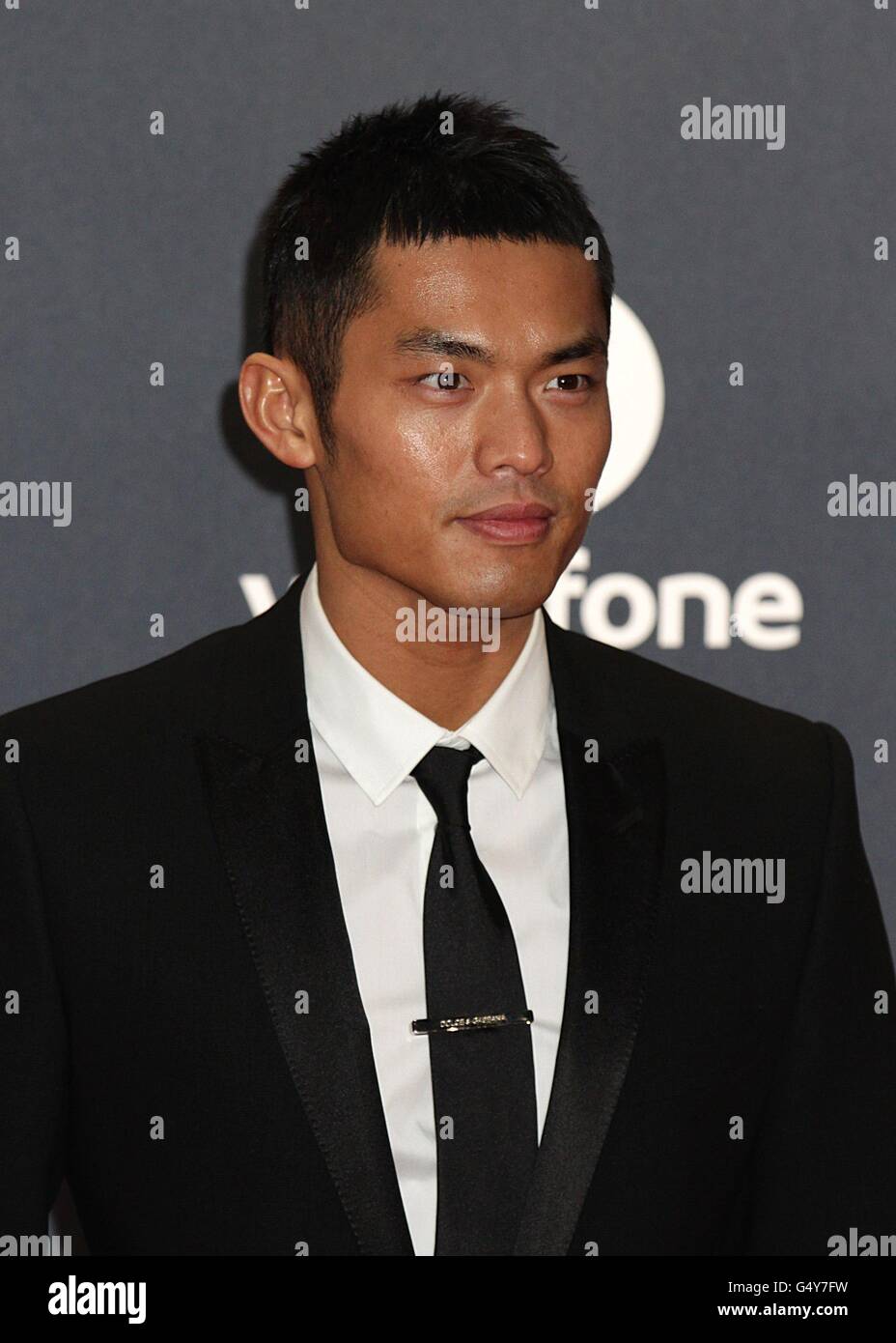 Lin dan arriving laureus world sports awards hi-res stock photography ...