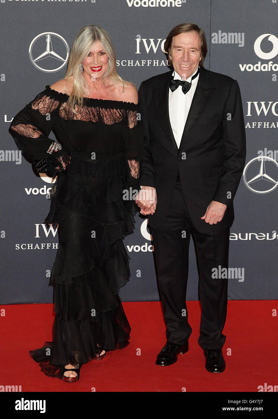 Guenter Netzer and Ehefrau Elvira arriving for 2012 Laureus World ...