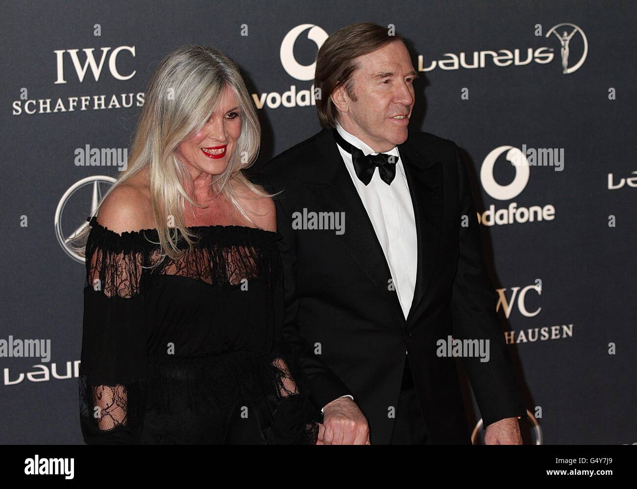 Guenter netzer ehefrau elvira arriving for 2012 laureus world sports hi ...