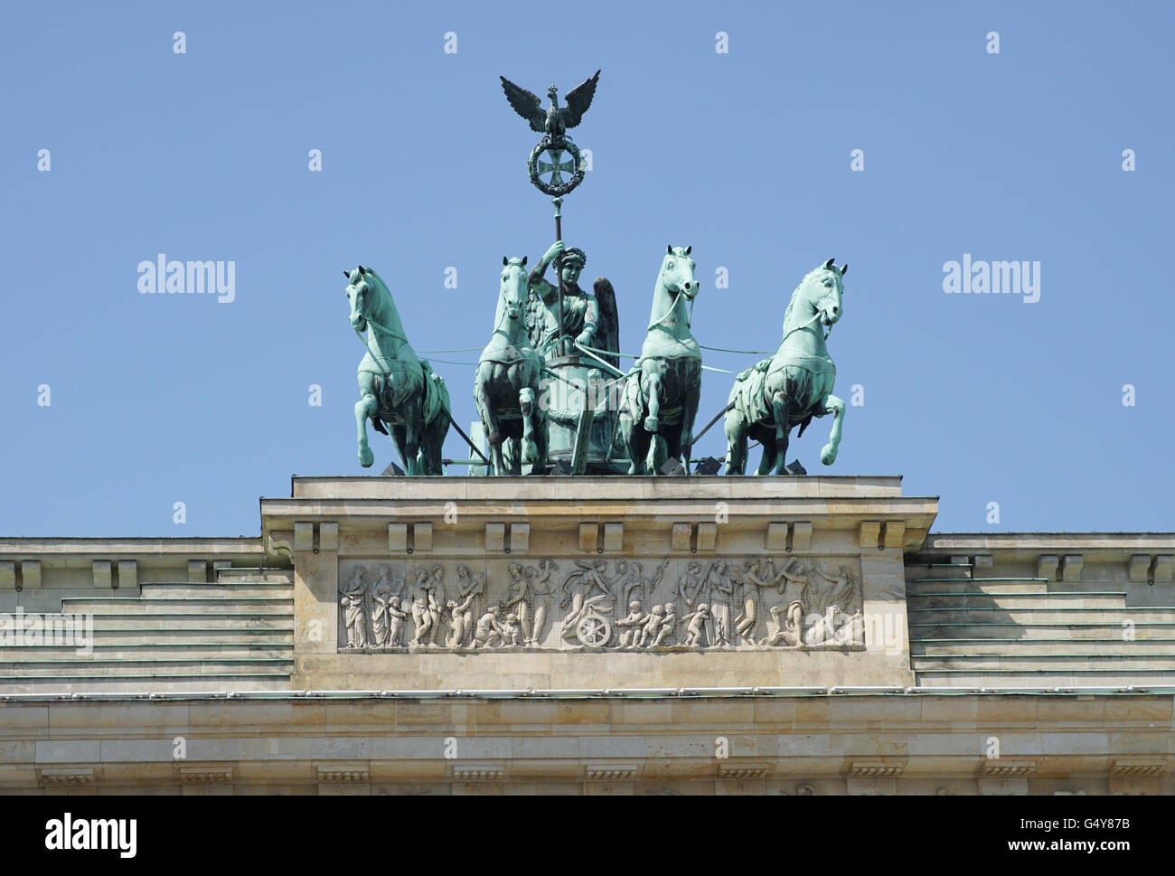 Brandenburg Gate, landmark of German reunification, Berlin, Germany ...