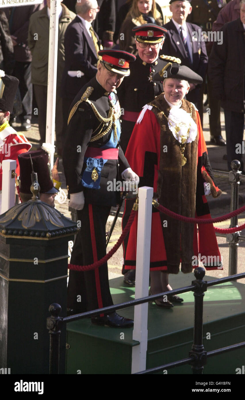 The Duke of Edinburgh, Colonel-in-Chief of the Royal Gloucestershire ...