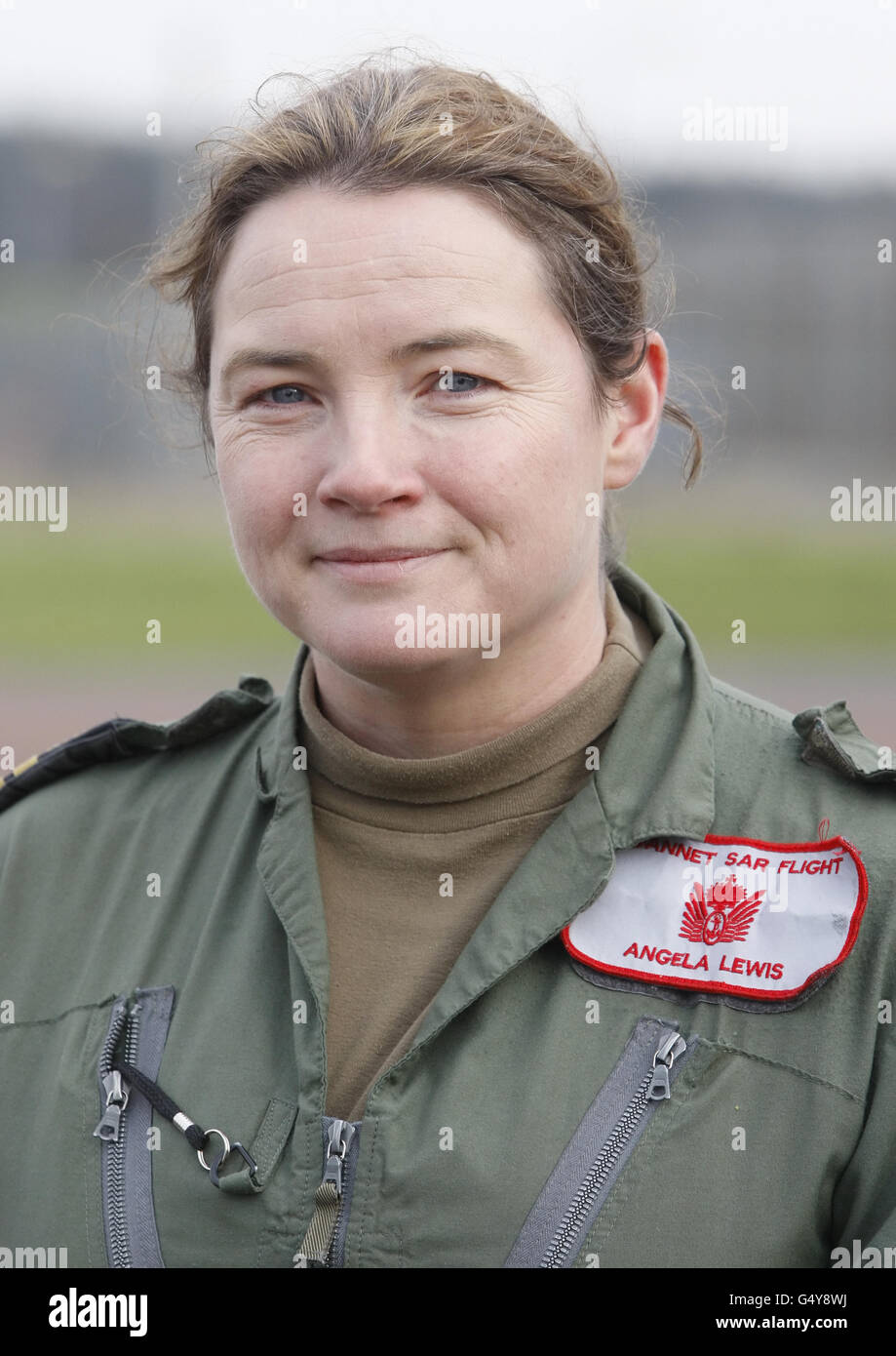 Lieutenant Angela Lewis, member of the Royal Navy crew at HMS Gannet in ...