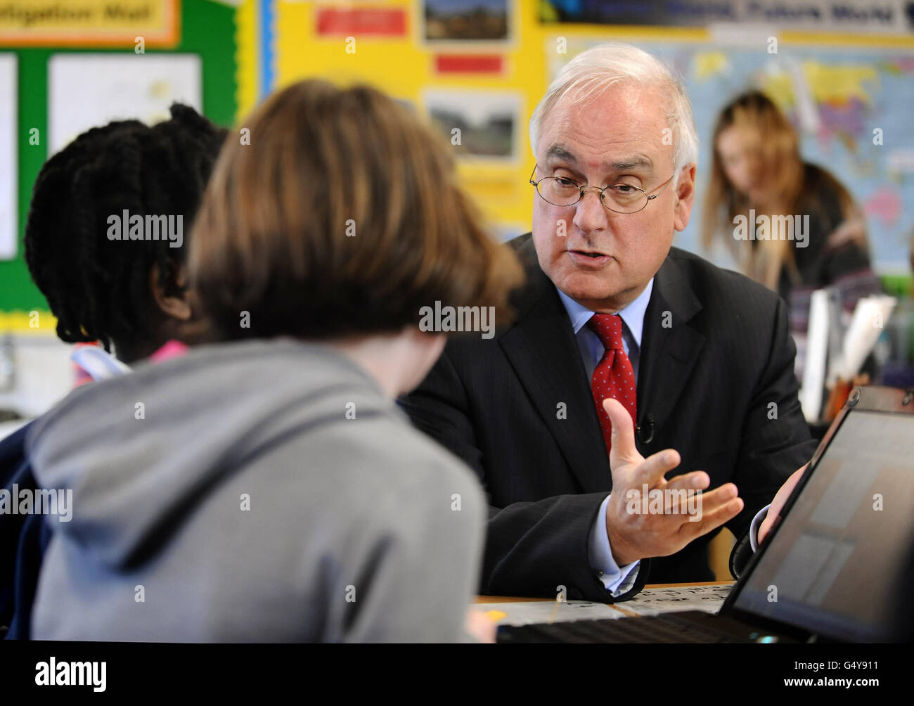Ofsted Chief Inspector visits school Stock Photo - Alamy