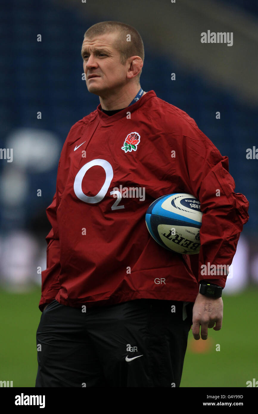Rugby Union - RBS 6 Nations - Scotland v England - England Captains Run ...