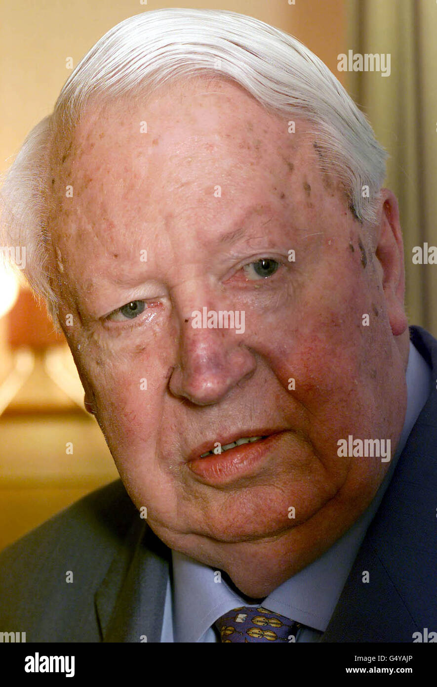 Edward Heath 50 yrs Parliament Stock Photo - Alamy