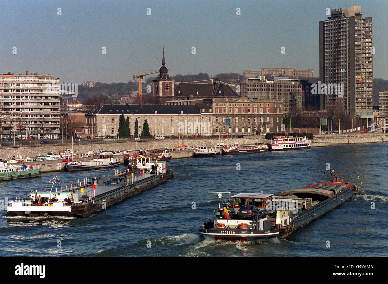 River barges belgium hi-res stock photography and images - Alamy
