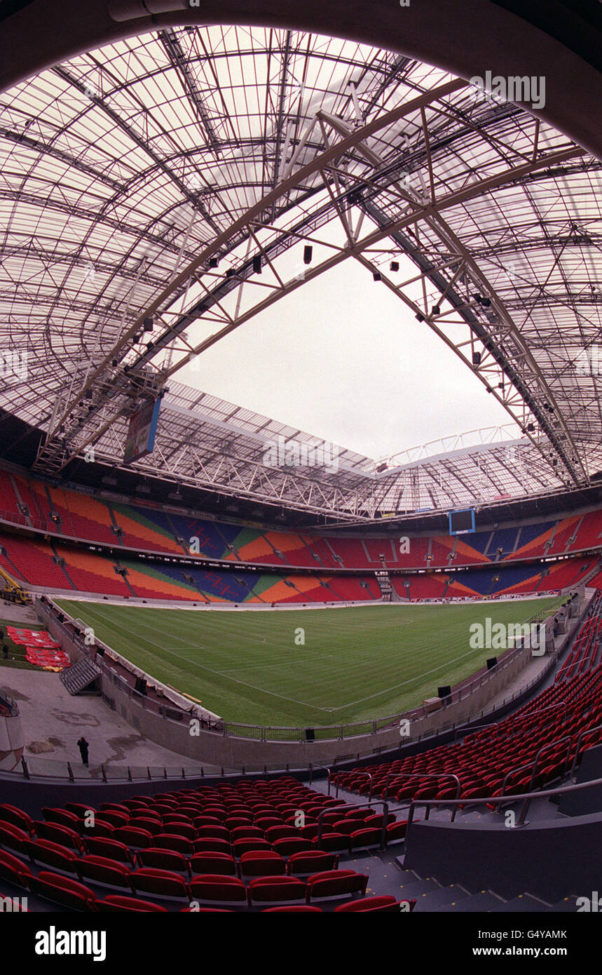 Euro 2000 Amsterdam Arena. An interior view of the Amsterdam Arena, one ...