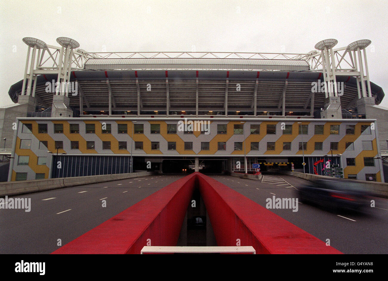 Euro 2000 Amsterdam Arena. The approach to the Amsterdam Arena, one of ...