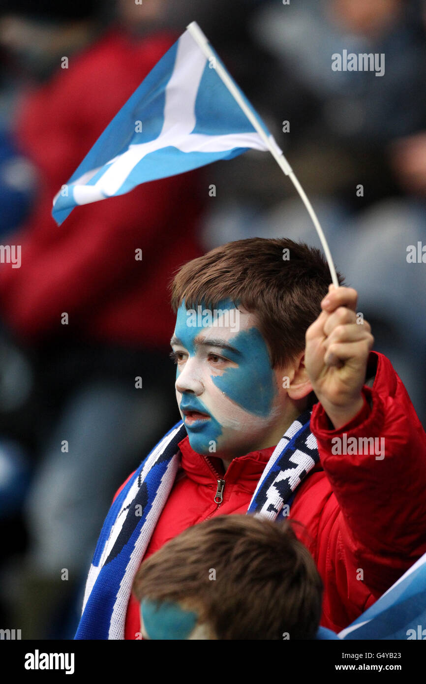 Six rugby 6 hat flag facepaint face paint saltire flag hi-res stock ...