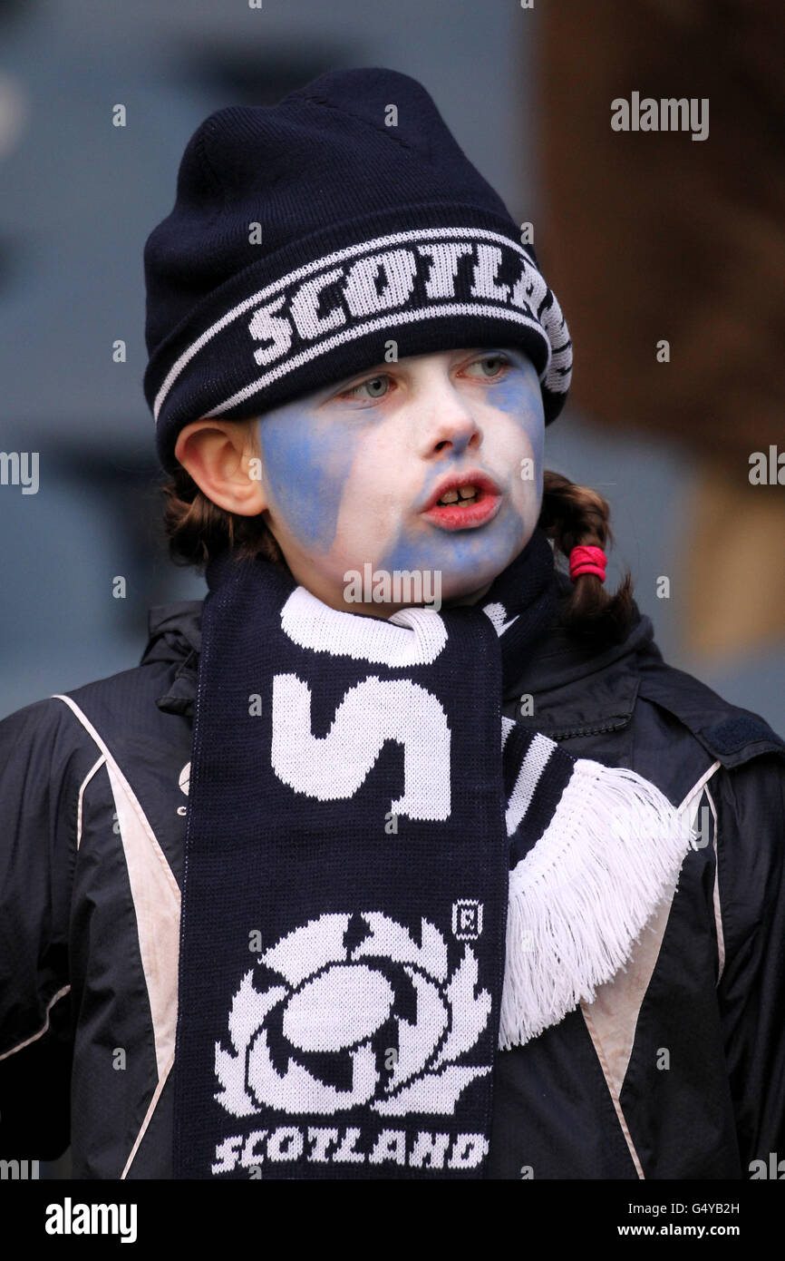 Six rugby 6 hat saltire flag facepaint face paint scarf hi-res stock ...