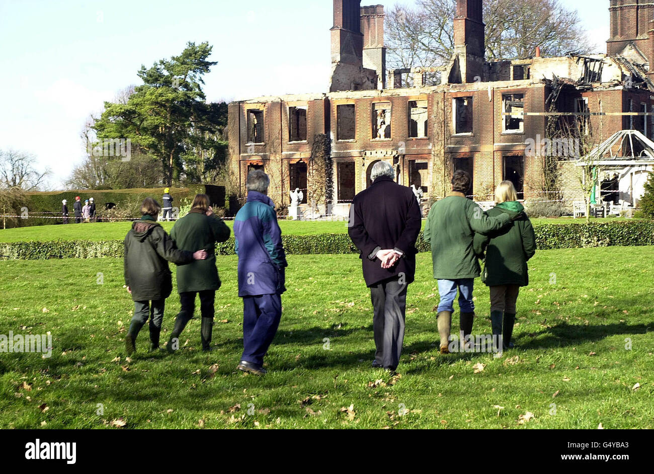 Tangley Fire Statement Stock Photo - Alamy