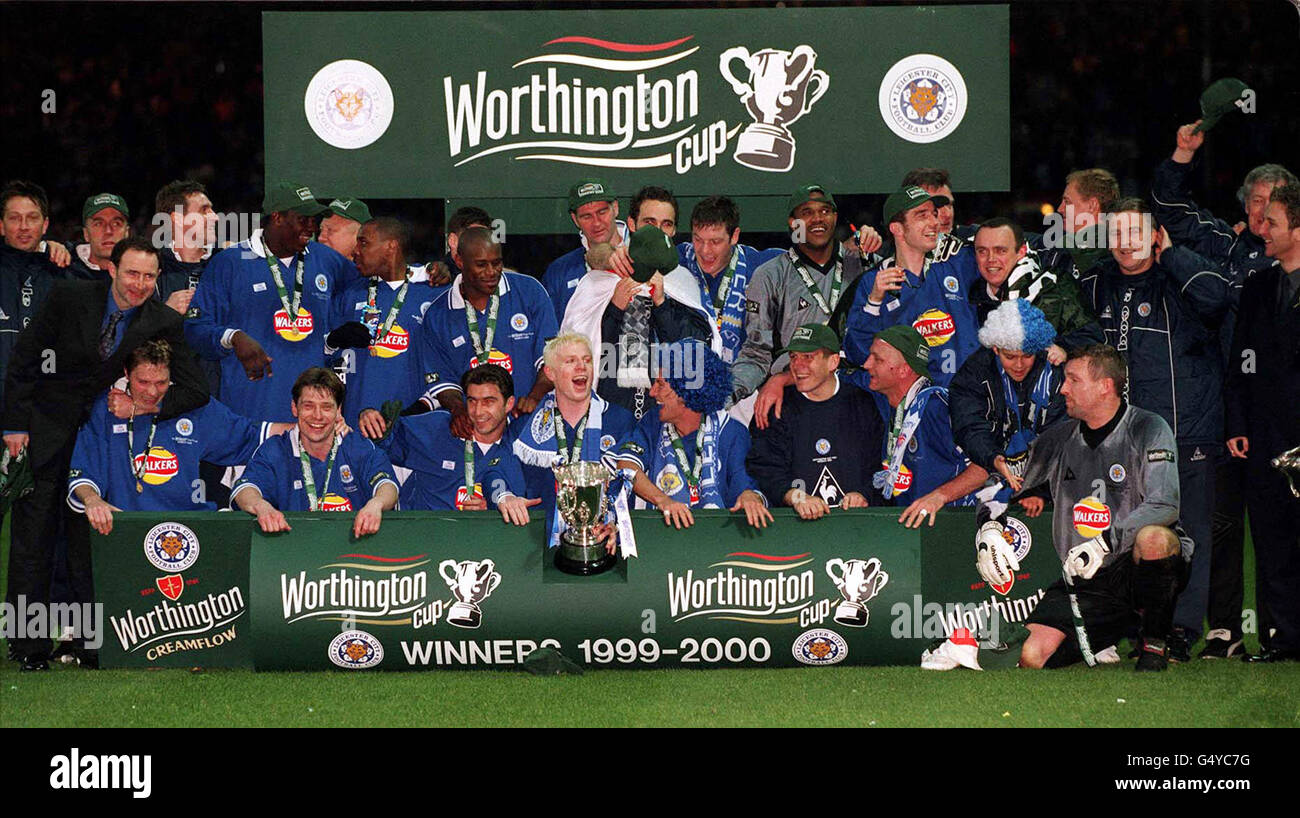 Tranmere v Leic team Stock Photo - Alamy