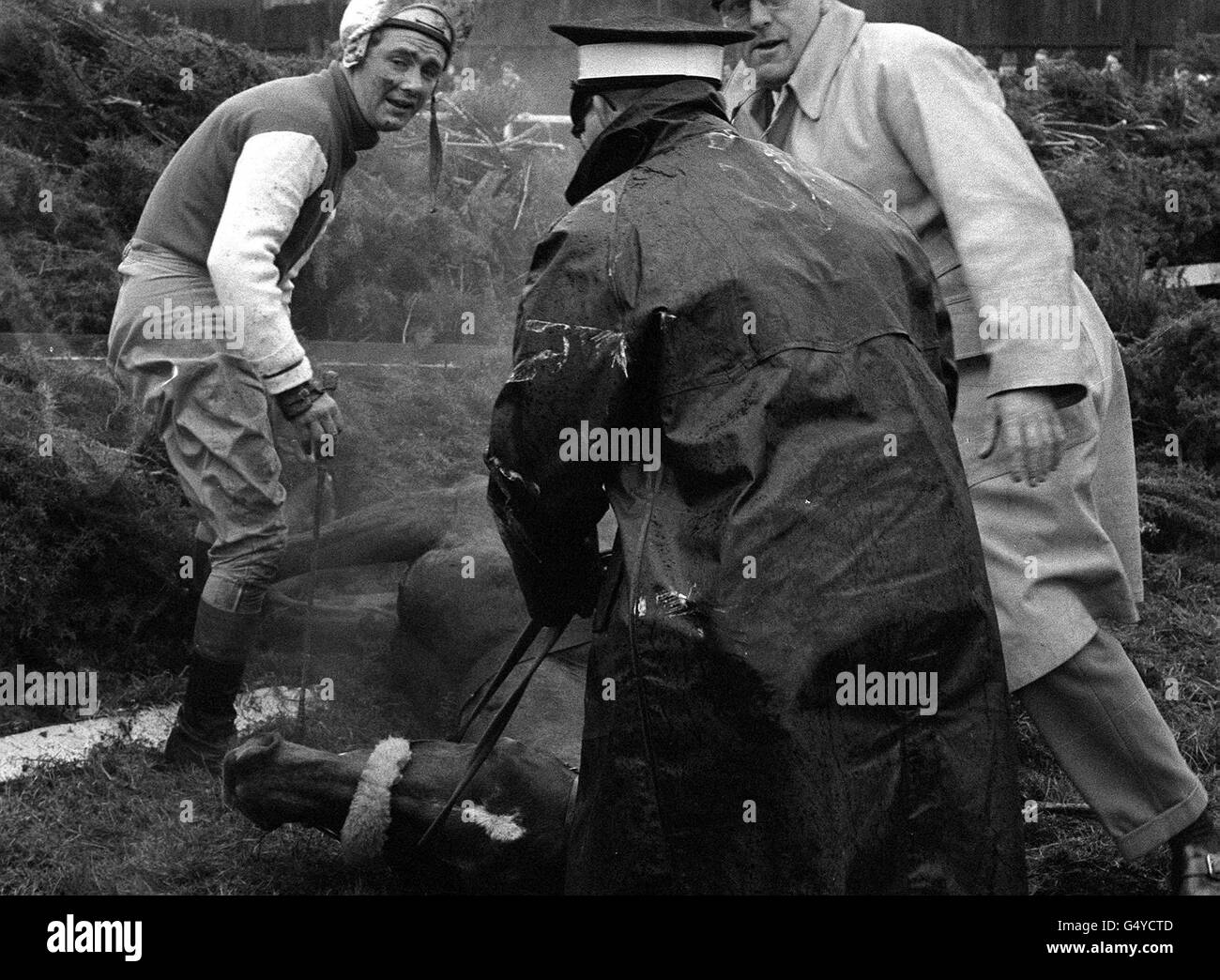Injured jockey Black and White Stock Photos & Images - Alamy