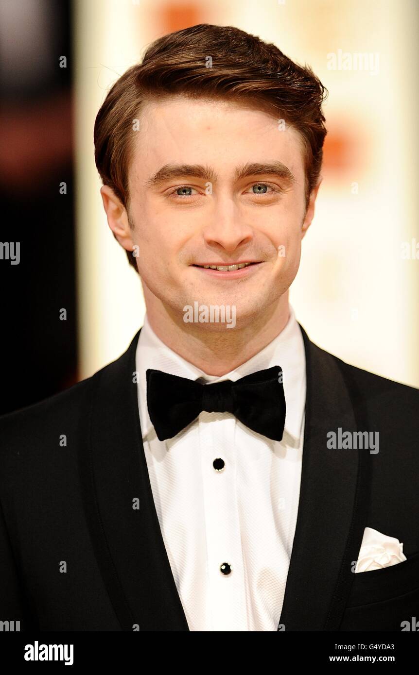 Daniel Radcliffe arriving for the 2012 Orange British Academy Film ...