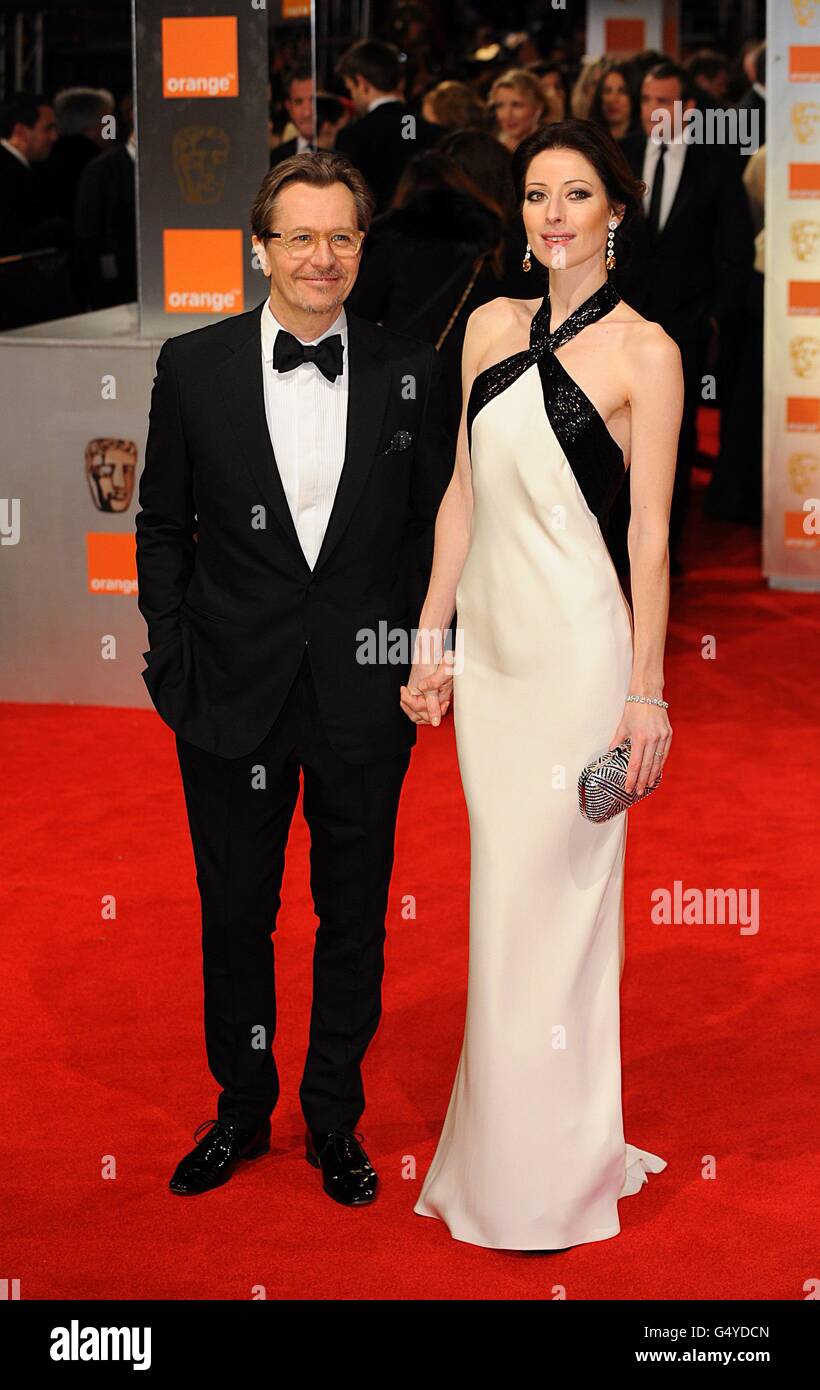 Gary Oldman and his wife Alexandra Edenborough arriving for the 2012 ...