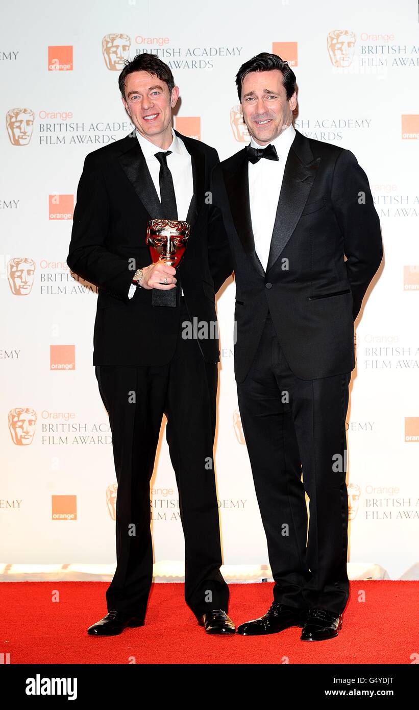 Peter Straughan with the Adapted Screenplay award for 'Tinker Tailor ...